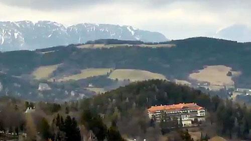 Live Semmering town panoramic webcam, Austria