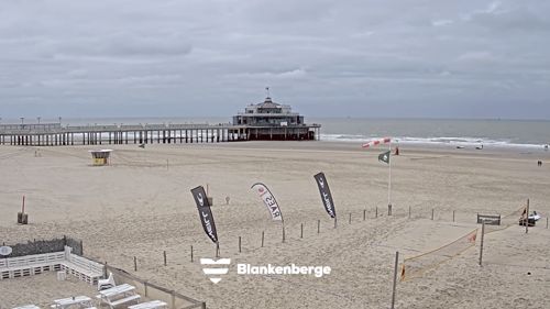 Live Blankenberge Beach and Pier Webcam in West Flanders, Belgium
