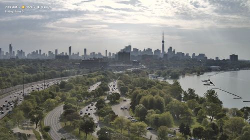 Live Toronto City Skyline Webcam, Ontario, Canada