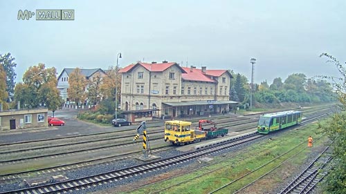 Webcam Lužná u Rakovníka Train Station, Czechia