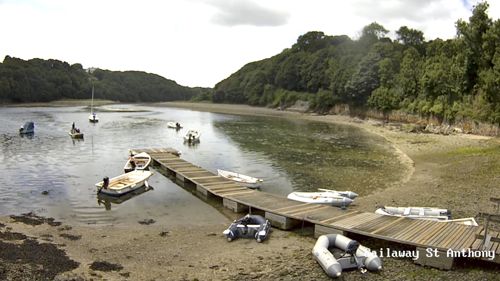 East Looe Beach and Harbour Live Webcam Cornwall, England