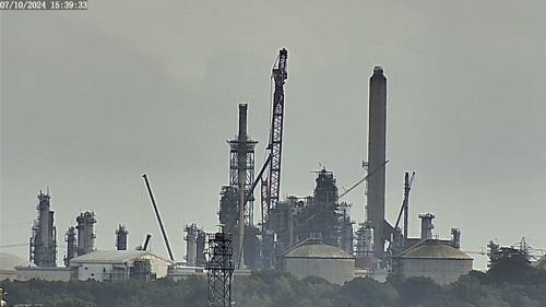 Live Webcam of Fawley ExxonMobil Refinery from Southampton, Hampshire, UK