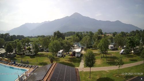 Live Camping La Riva Webcam in Sorico, Italy