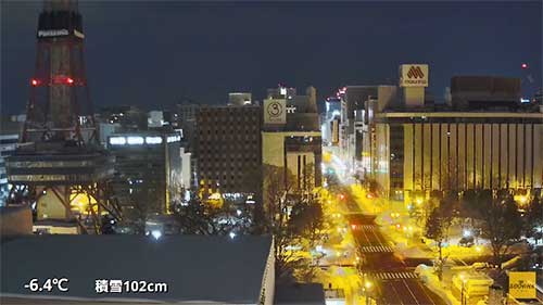 Live Webcam Sapporo Cityscape Hokkaido, Japan
