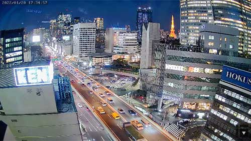 Live Tokyo Webcams, a city that never sleeps