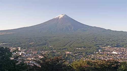 Live Mount Fuji Webcam Kawaguchiko Station, Japan