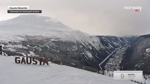 Gausta Skisenter Webcam at Gaustatoppen Mountain, Telemark, Norway