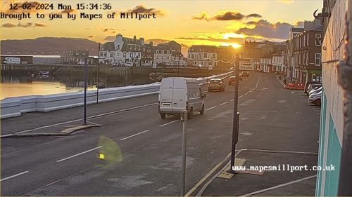 Live Webcam View from Mapes of Millport on Isle of Cumbrae, Scotland