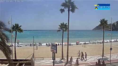 Playa de Poniente Live Webcam, Benidorm, Alicante, Spain