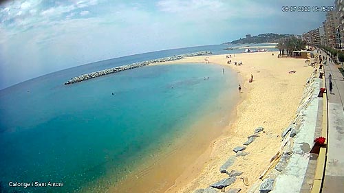 Live Sant Antoni de Calonge beach webcam, Girona, Spain