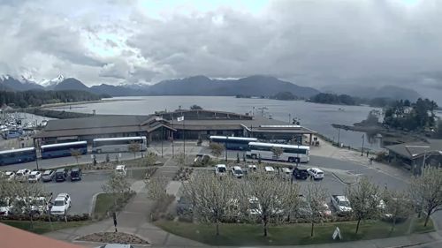 Live Raspberry Island Remote Lodge Beach Webcam in Kodiak, Alaska, USA